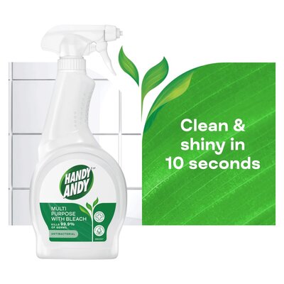 Handy Andy Multipurpose Antibacterial Cleaner Spray with Bleach 500ml ...