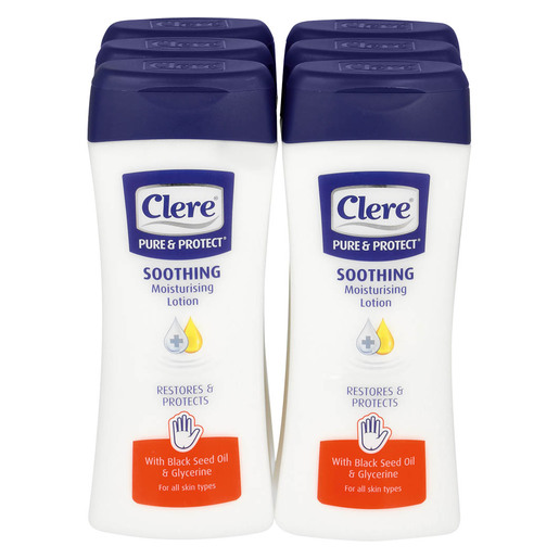 Clere Pure & Protect Hand & Body Lotion 400ml x 6 | PnP