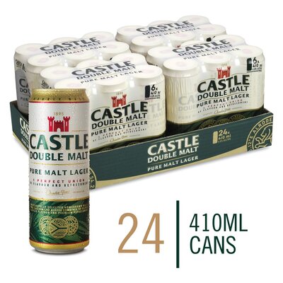 Castle Double Malt Beer 24 x 410ml | PnP