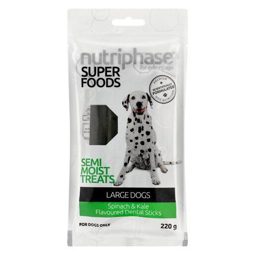 Nutriphase Spinach & Kale Dental Sticks Large Dog 220g | Smart Price ...