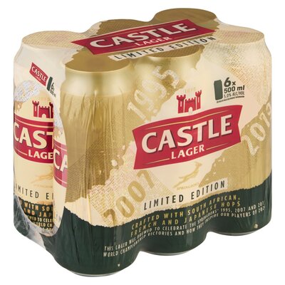CASTLE LAGER INVICTUS CAN 500ML x 6 | PnP