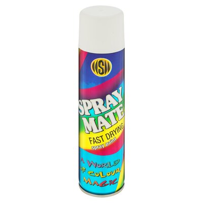Spraymate Fast Drying Spray Paint Matt White 250ml | PnP