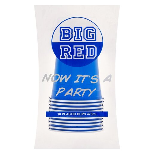 Big Red Blue Cups 473ml 10 Pack | PnP