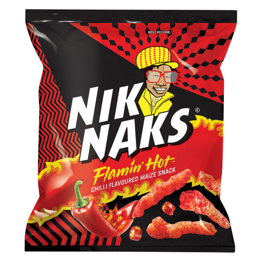 Simba NikNaks Flamin Hot Flavoured Maize Snack 50g | Smart Price ...