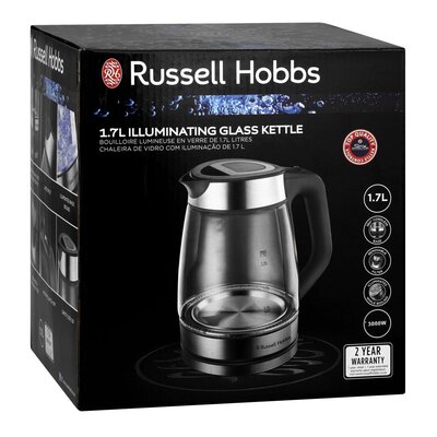 Russell Hobs Illuminating Glass Kettle 1.7L 16000 | PnP