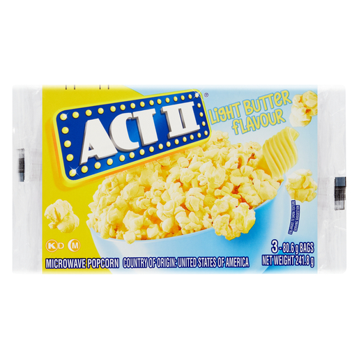 Act II Microwave Popcorn Light Butter 81g | PnP