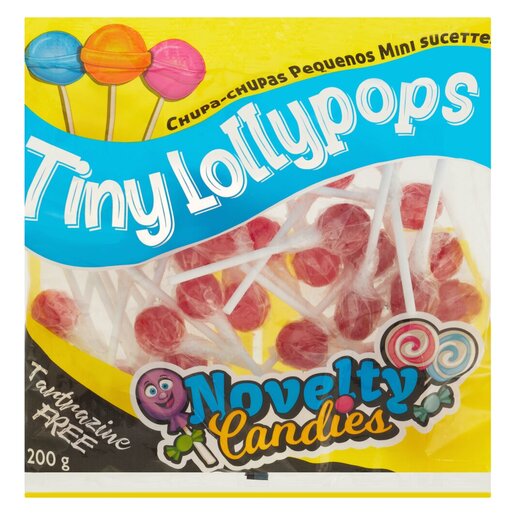 Novelty Candies Rasberry Tiny Lollies 200g | PnP