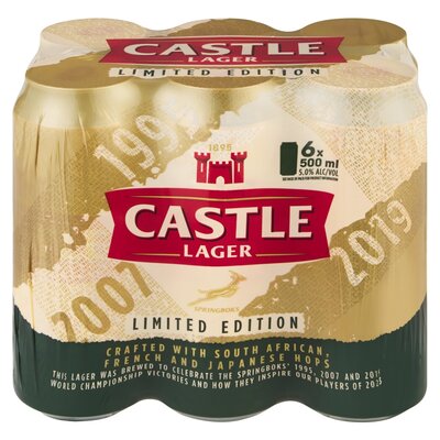 CASTLE LAGER INVICTUS CAN 500ML x 6 | PnP