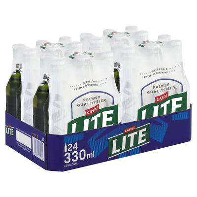 Castle Lite Premium Lager Beer 500ml | PnP