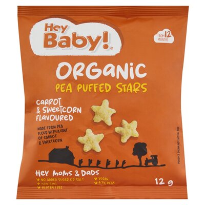 Hey Baby Organic Strawberry & Beetroots Flavoured Lentil Puffed ...