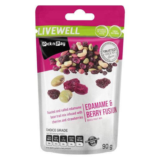 PnP Live Well Edamame & Berry Fusion Mix 90g | Smart Price Specials ...