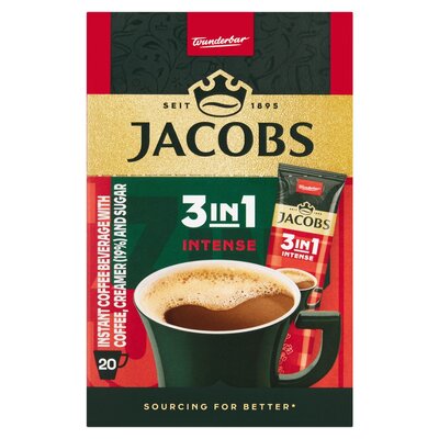 Jacobs Intense 3-In-1 Instant Coffee 20 x 11.1g | PnP