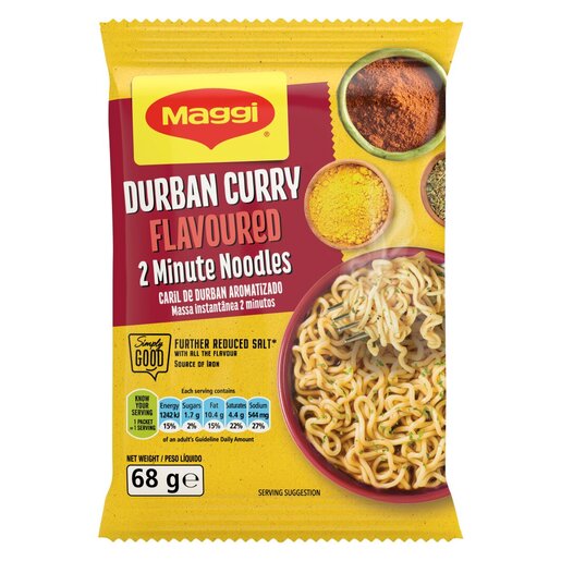 Maggi Durban Curry 2 Minute Noodles 68g | PnP