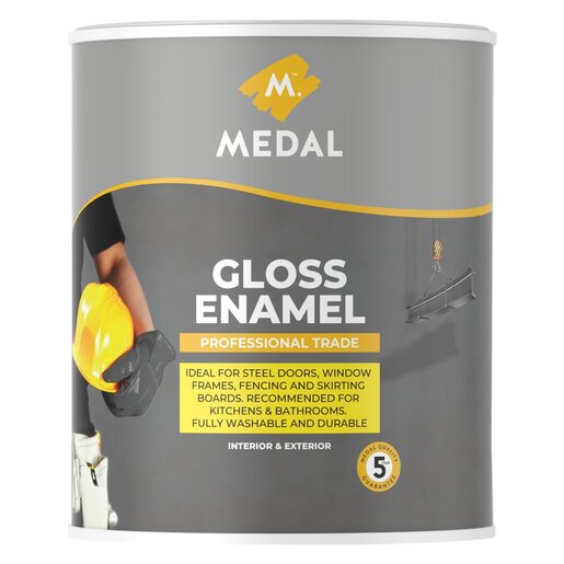 Medal Professional Trade White Gloss Enamel Paint 1L | PnP