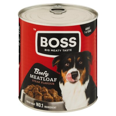Boss Meatloaf Beefy Steak Flavoured Adult Wet Dog Food 820g | PnP