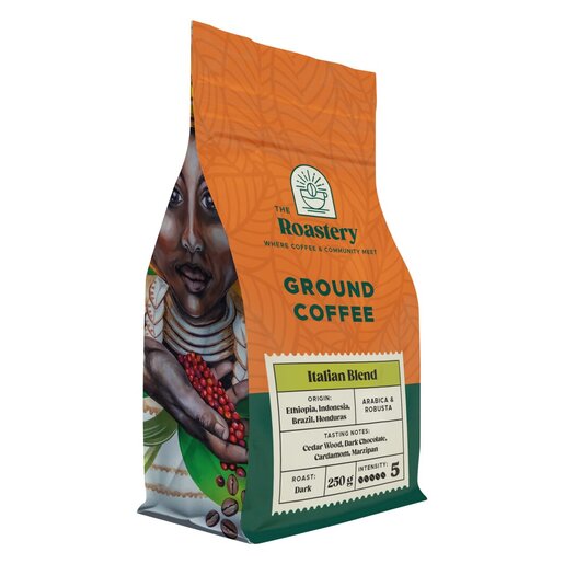 The Roastery Italian Blend Ground Coffee 250g | PnP