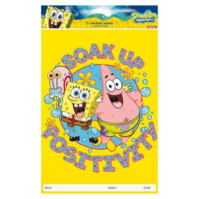 Creative A4 Spongebob Book Jackets 5 Pack | PnP