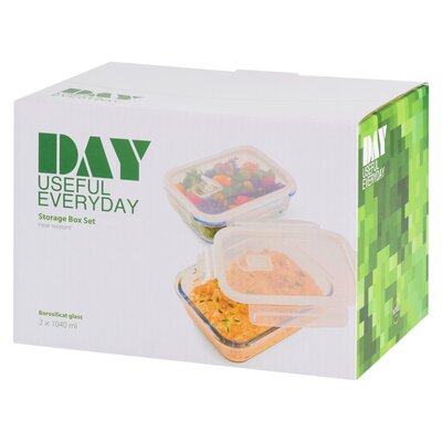 DAY Glass Storage Box Set 2 Pack 1040ml | Smart Price Specials | PnP Home
