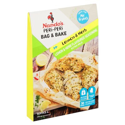 Nando's Peri Peri Bag & Bake Lemon & Herb Extra Herb Seasoning Cook-In ...