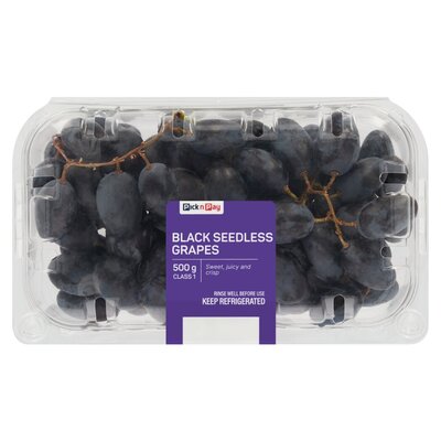 PnP Seedless Black Grapes 500g | PnP