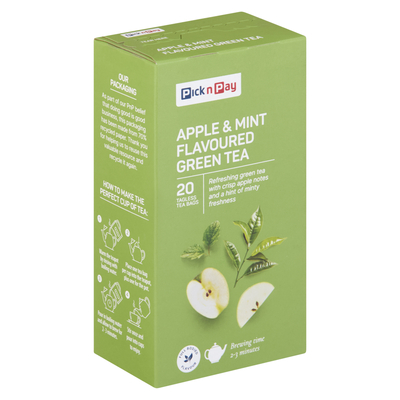 PnP Applemint Flavour Green Tea 20 Pack | PnP