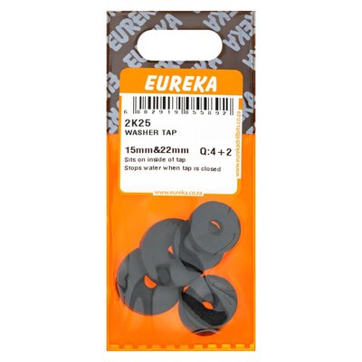 Eureka Washer Tap 15mm & 22mm 6 Pack | PnP