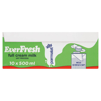 Everfresh Full Cream Long Life Milk 10 x 500ml | PnP