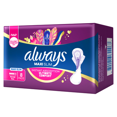 Always Maxi Slim Normal Sanitary Pads 8 Pack | PnP