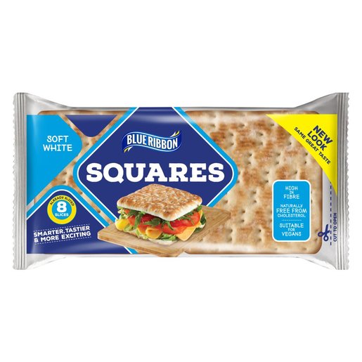 Blue Ribbon Sandwich Squares White 4 Pack | PnP