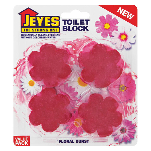 Jeyes Toilet Block Floral 45gr 4's | PnP
