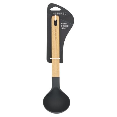INSPIRED GREY NYLON WOOD LADLE | PnP