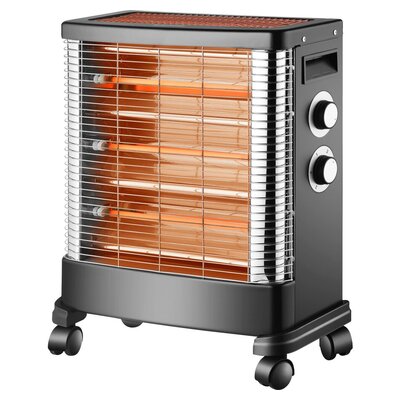 AIM 800W Electric 2 Bar Quartz Heater With Safety Overheat Protection ...