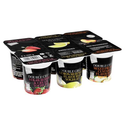 PnP Double Cream Mix Flavoured Yoghurt 6 Pack | PnP