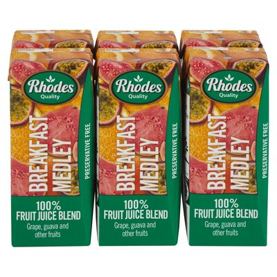 Rhodes 100% Fruit Juice Breakfast Medley 200ml x 6 | PnP