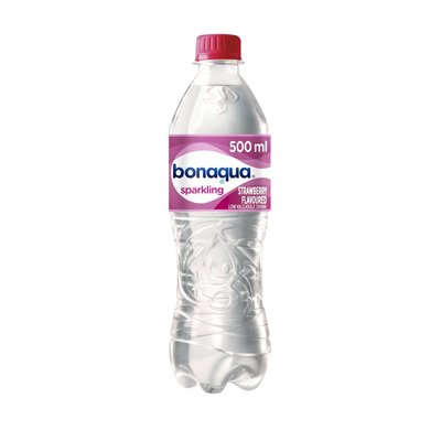 Bonaqua Strawberry Flavoured Sparkling Water 500ml | PnP
