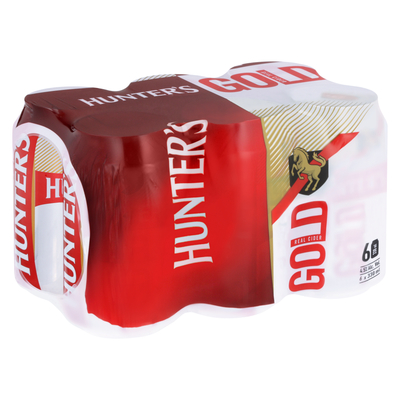 Hunters Gold Can 6 x 330ml | PnP