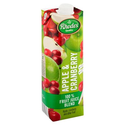 Rhodes Quality 100% Apple & Cranberry Juice 1L | PnP
