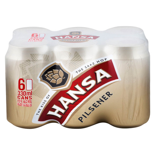 Hansa Pilsener Beer Can 6 x 330ml | PnP