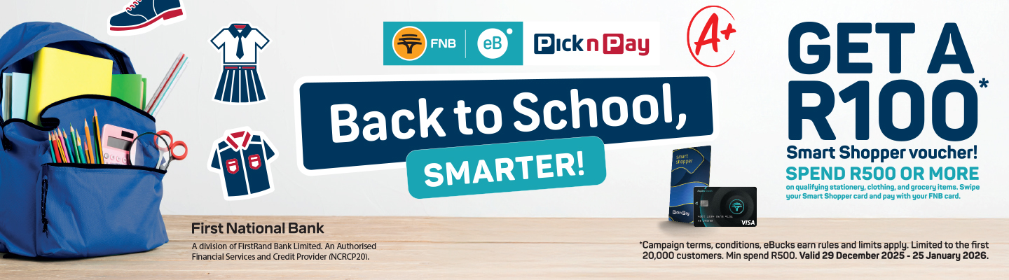 Earn and Spend eBucks at Pick n Pay | Pick n Pay and FNB | PnP