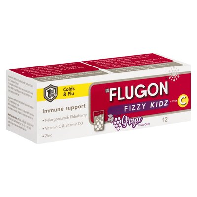 Flugon Fizzy Kidz Grape Flavour Tabs 12 Pack | PnP