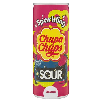 Chupa Chups Sparkling Sour Strawberry Soda 250ml | PnP