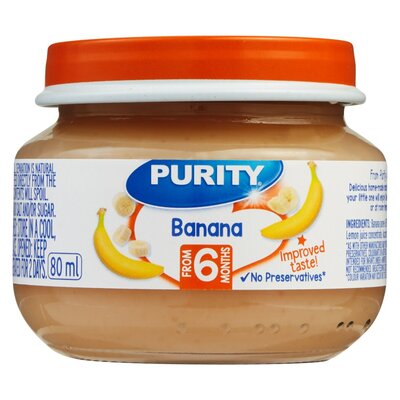 Purity Jar Banana 80ml from 6 Months | PnP
