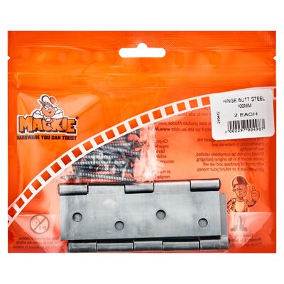 Mackie Steel Butt Hinge With Screws 100mm | Smart Price Specials | PnP Home