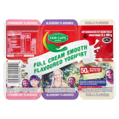Danone Nutriday Full Cream Smooth Vanilla & Granadilla Yoghurt 6 Pack | PnP