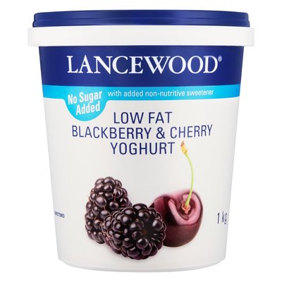 Lancewood Low Fat Blackberry & Cherry Yoghurt 1kg | PnP