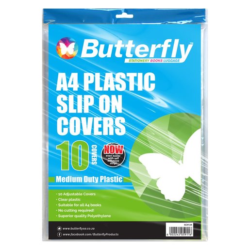 Butterfly A4 Plastic Slip On Covers 10 Pack | PnP