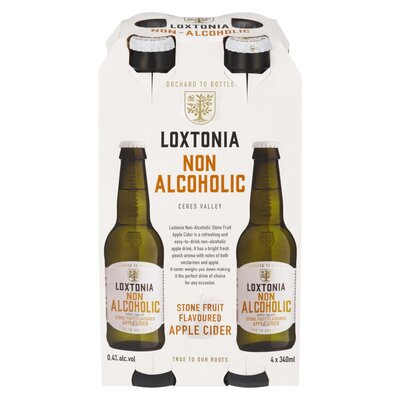 Loxtonia Cider Stone Fruit Non-alc 4 x 340ml | PnP
