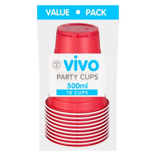 Vivo Red Party Cups 10 Pack | PnP