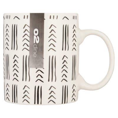 O2 Mug New Bone Assorted Straight Black & White 350ml | PnP