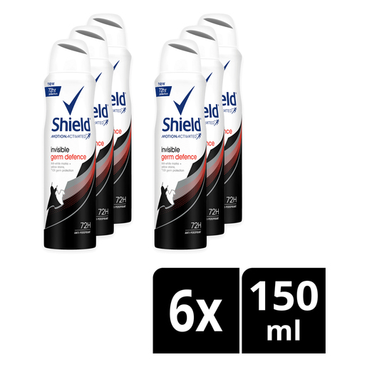 Shield Women Motion Sense Invisible Germ Defense Deodorant Body Spray 6 ...